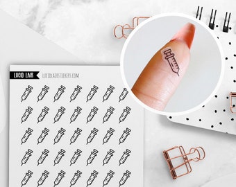 Medical Stickers Clear Stickers Bullet Points Medication - Etsy