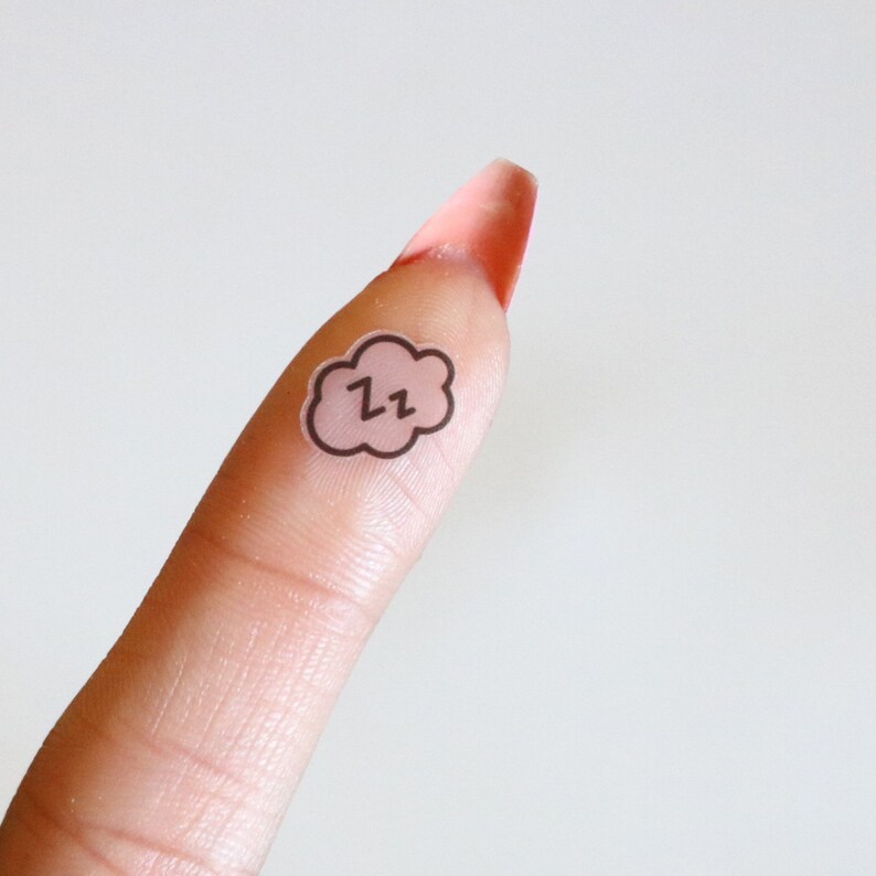 Sleepy Stickers Clear Stickers Bullet Points Sleep - Etsy