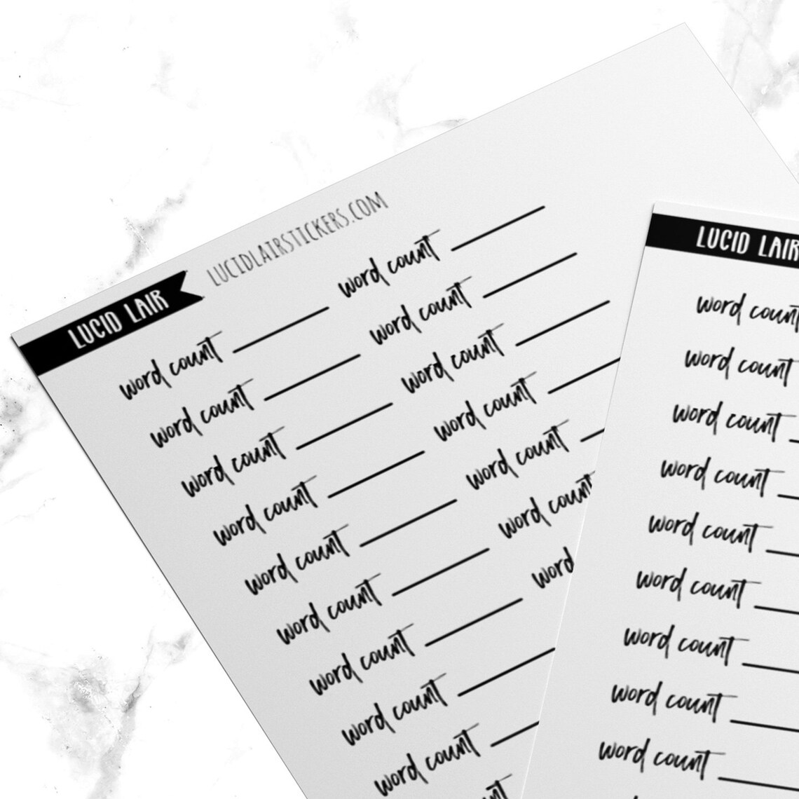 Word Count Stickers Study Stickers Clear Stickers Writer | Etsy