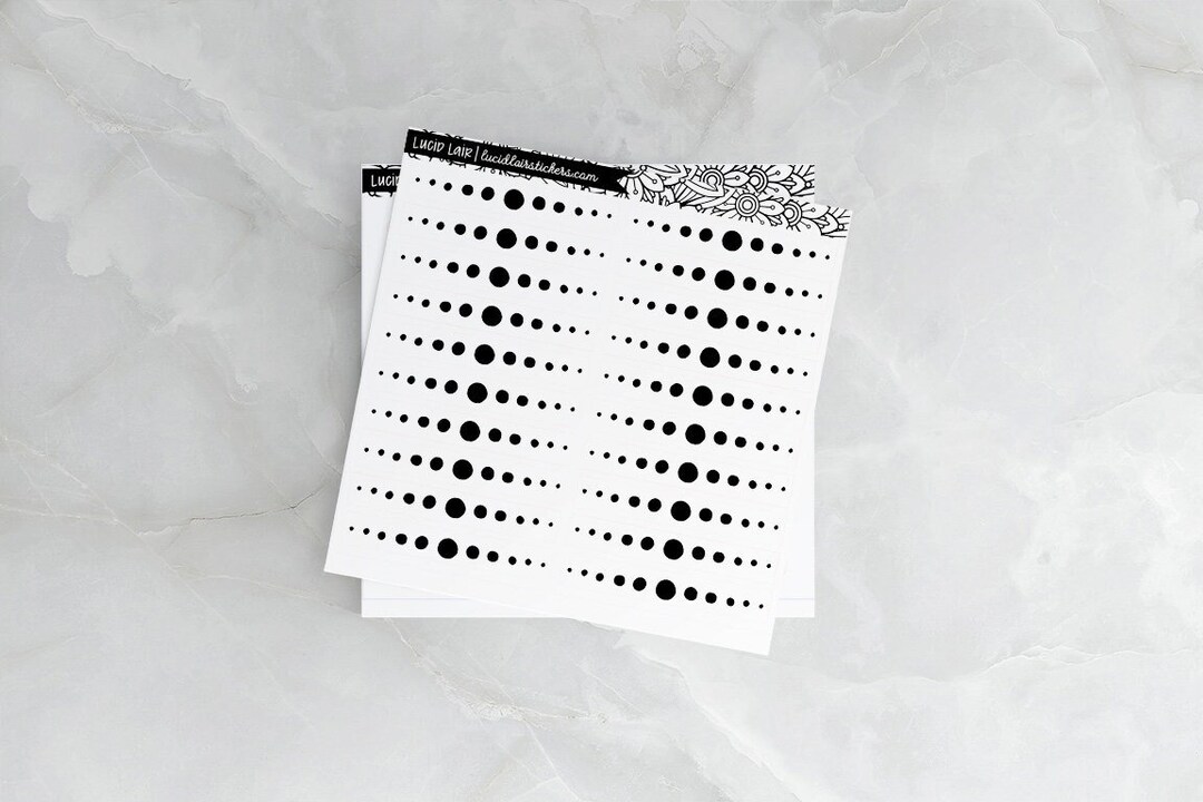 Divider Stickers Clear Stickers Border Stickers Planner - Etsy