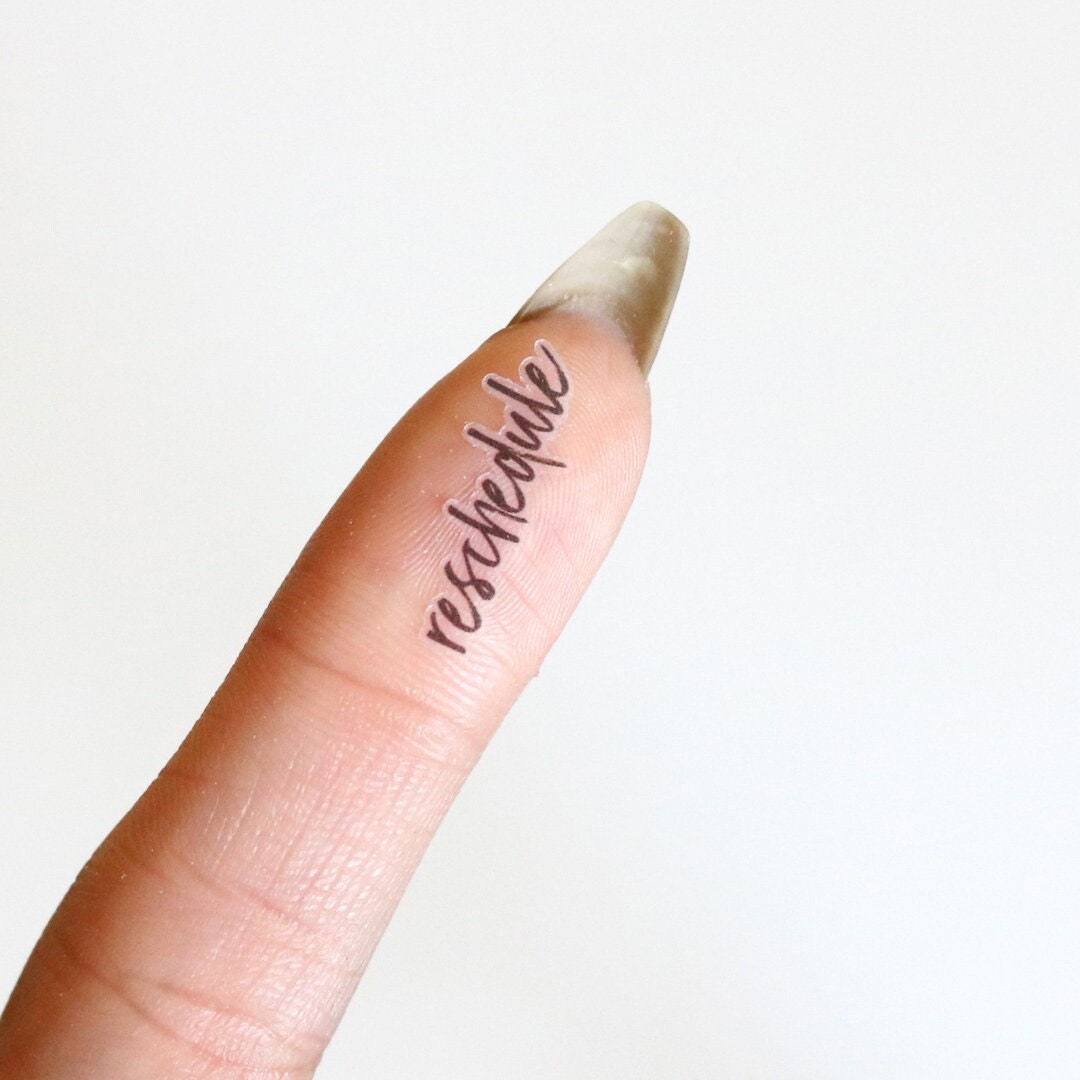 Reschedule Stickers | Work Stickers, Mini Clear Stickers, Clear ...