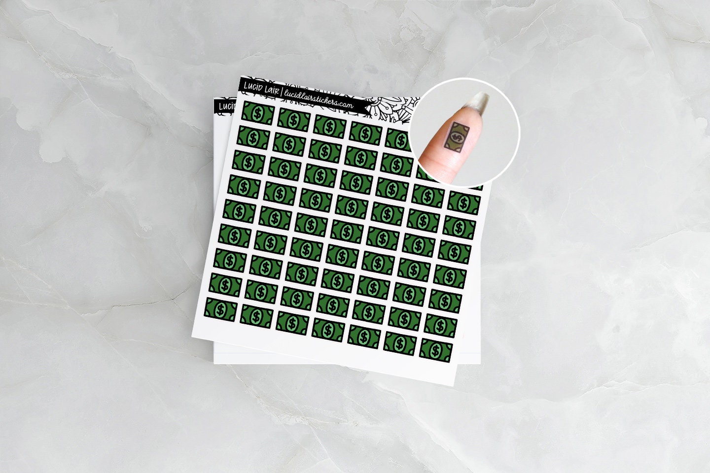 Dollar Bill Stickers | Clear Stickers, Money Stickers, Cash Stickers ...