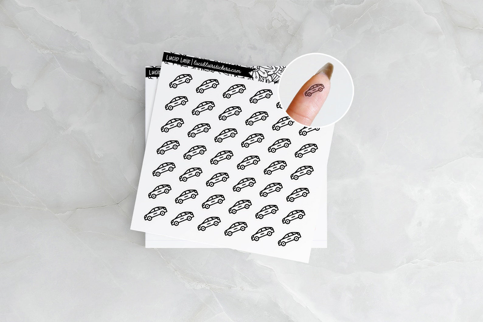 Car Stickers Clear Stickers Car Planner Stickers Car - Etsy