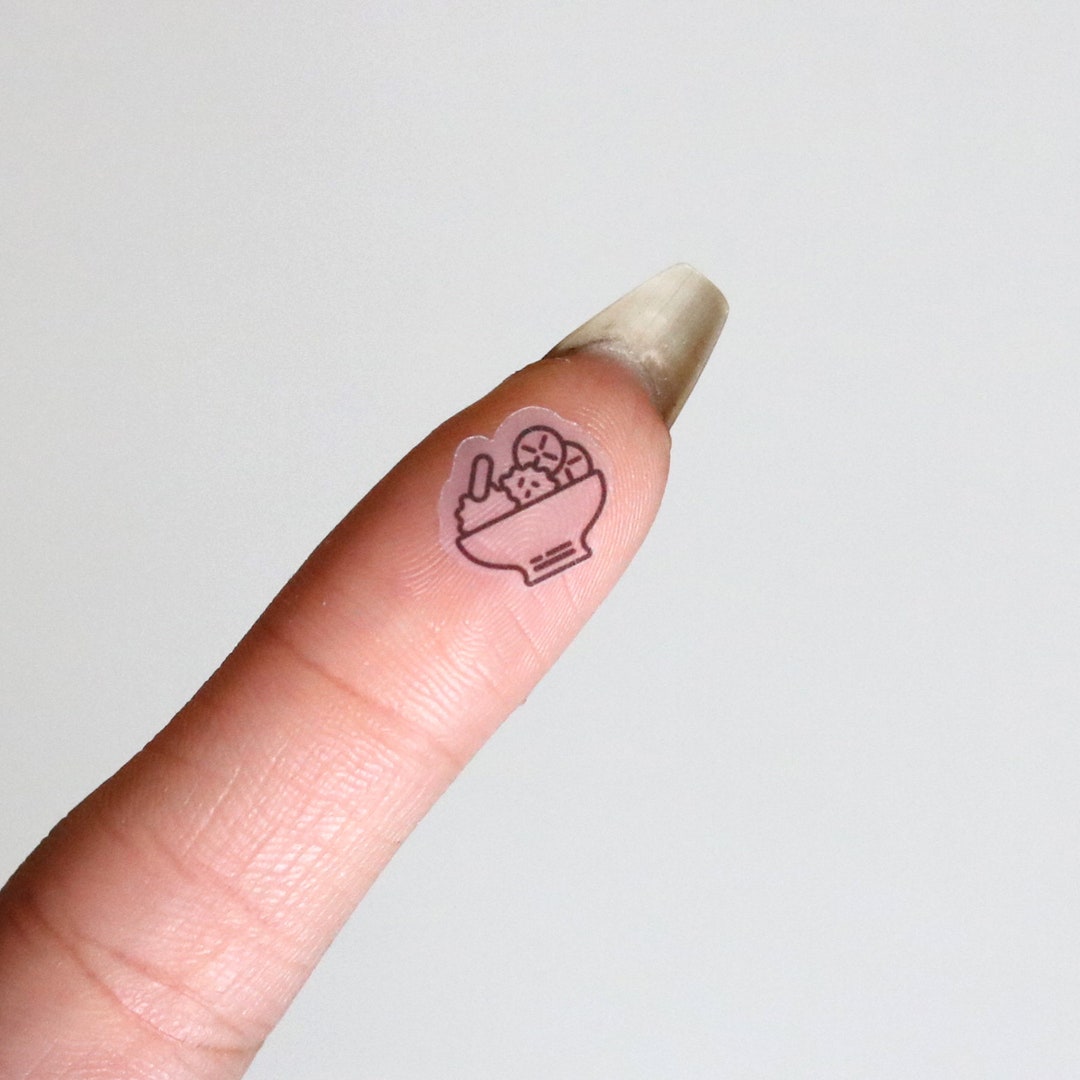 Salad Stickers Clear Stickers Bullet Points Agenda - Etsy