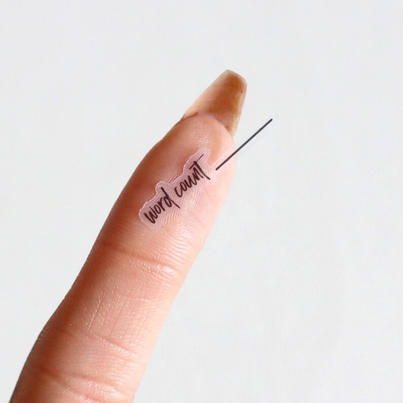 Word Count Stickers Study Stickers Clear Stickers Writer | Etsy