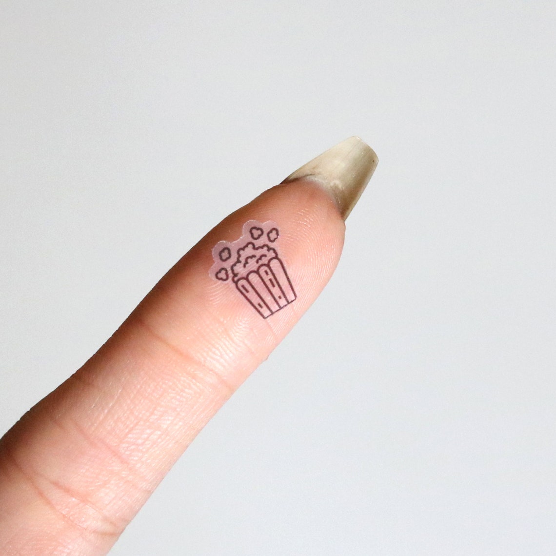 Popcorn Stickers Movie Stickers TV Stickers Clear - Etsy