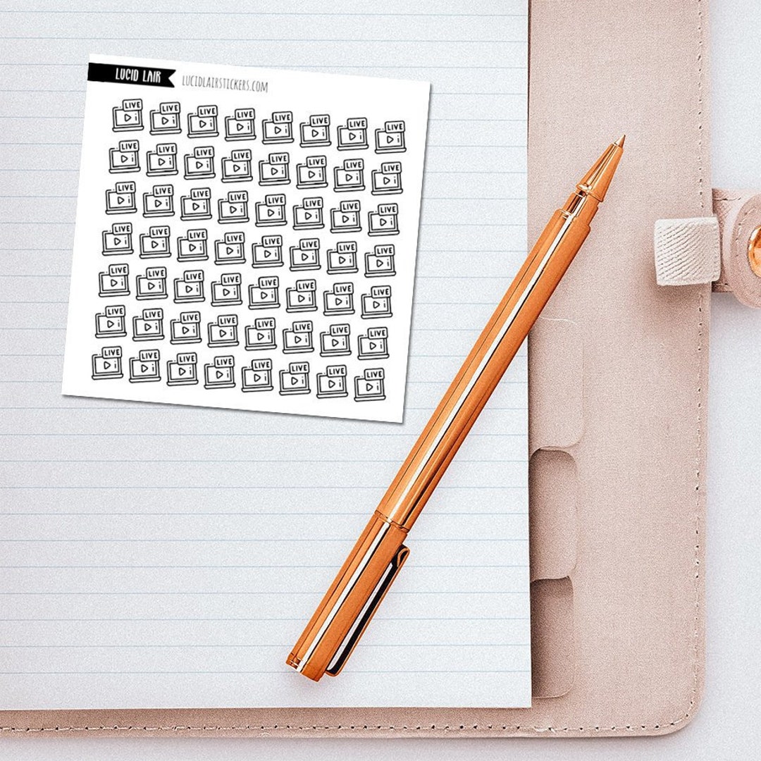 Live Stream Stickers Clear Stickers, Youtube Stickers, Live Streamer ...