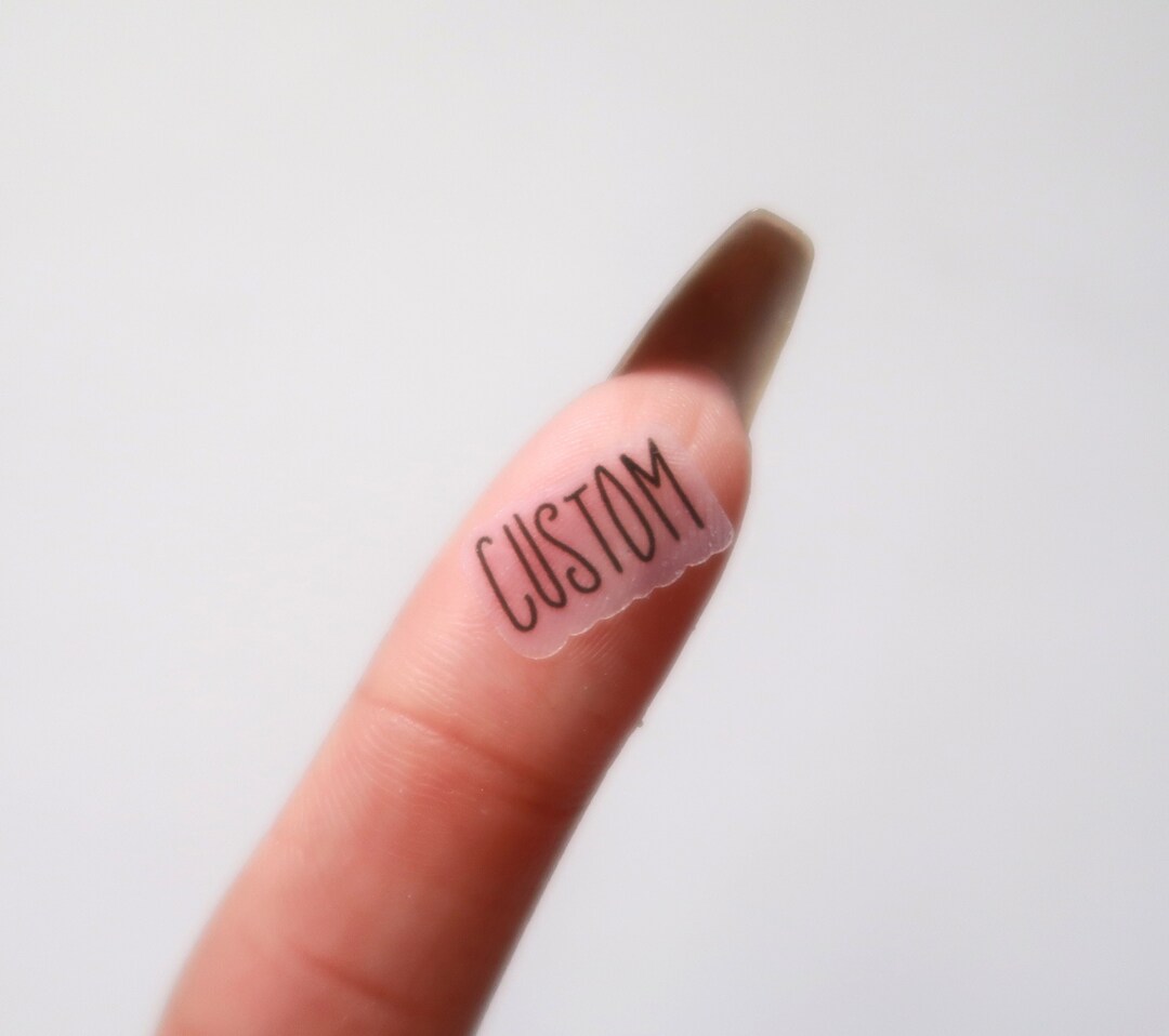 Custom Word Stickers - Font 5 | Word Stickers, Mini Clear Stickers ...