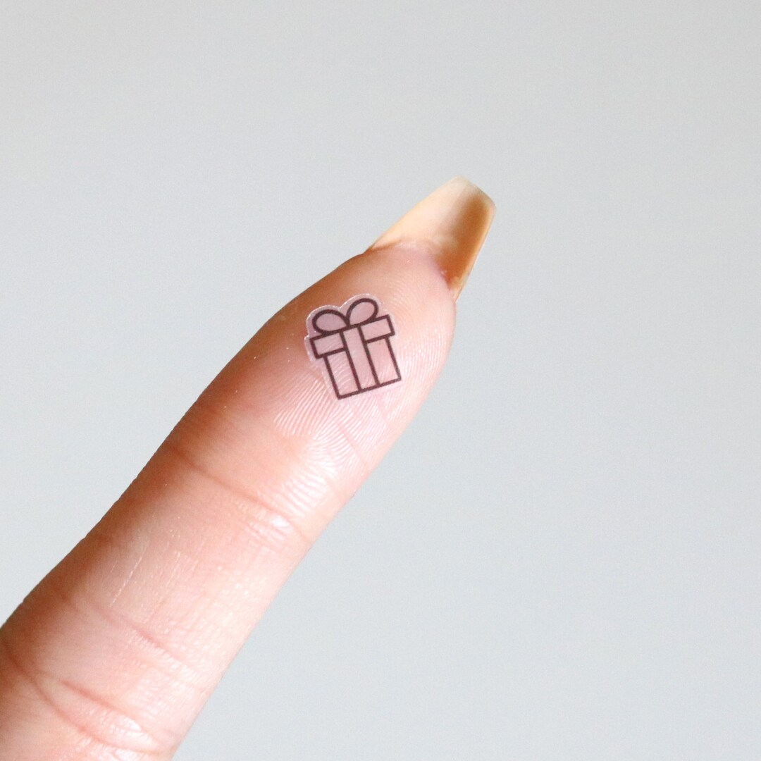 Present Stickers | Clear Stickers, Bullet Points, Gift Stickers ...