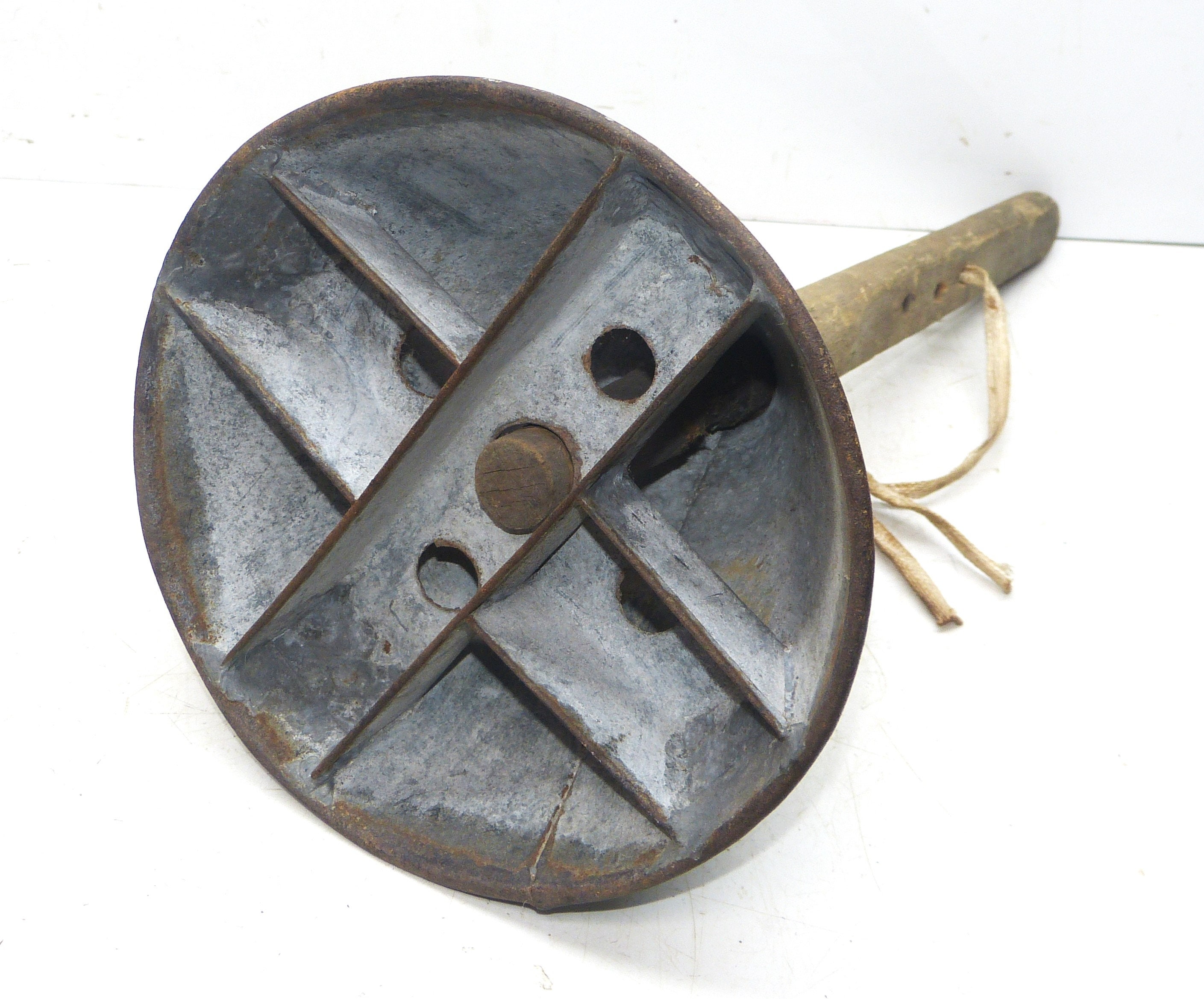 Unmarked Antique Galvanized Hand Plunger Laundry Agitator Washer ...