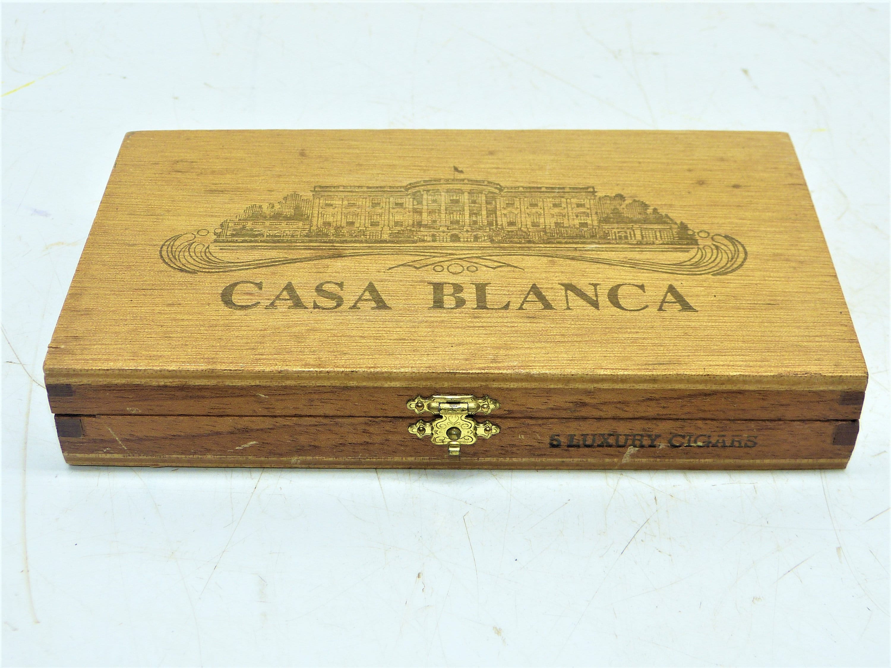 Vintage Wooden Casa Blanca Cigar Box - Etsy