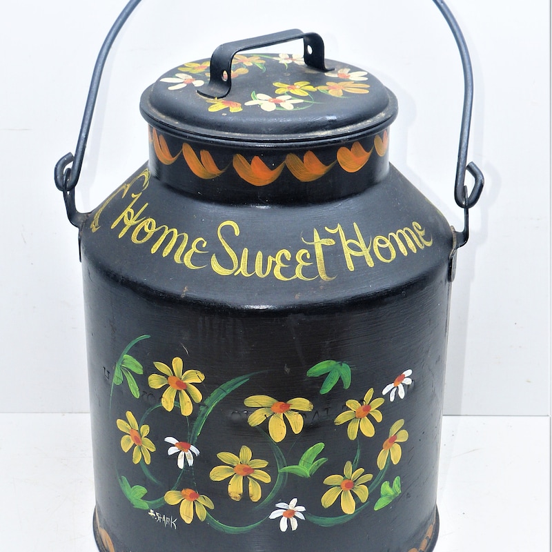 Painted Milk Cans - Etsy