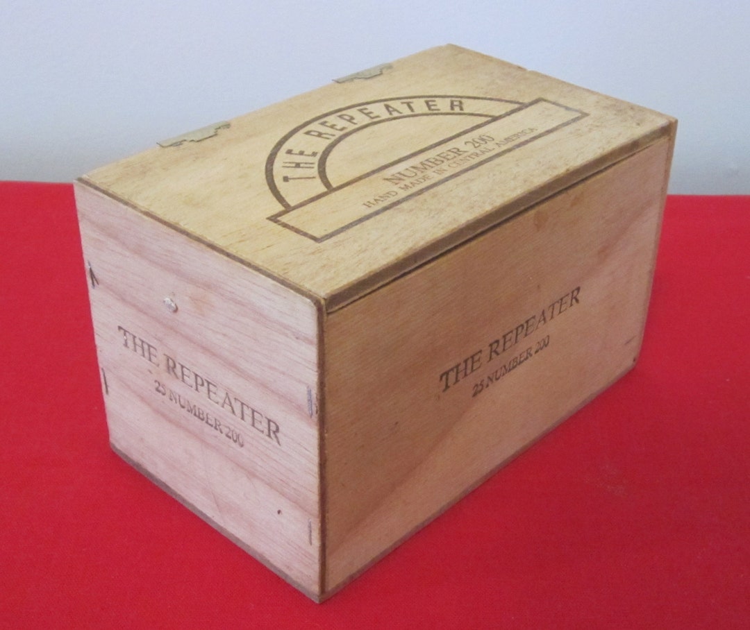 Vintage Wooden Churchill Repeater Cigar Box - Etsy