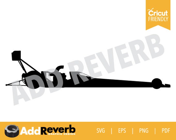 Race Car Dragster Digital File: Svg, Eps, Pdf, and Png. Great for ...