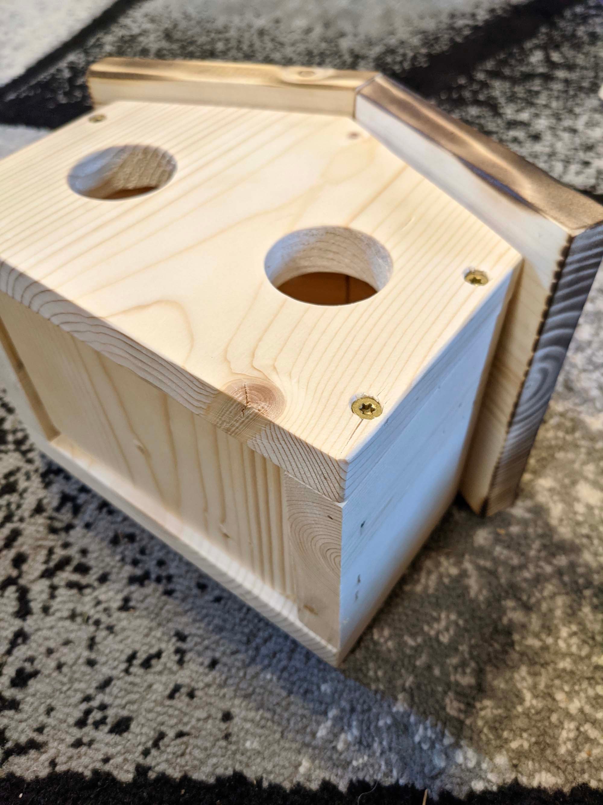 Winter Birdhouse - Roost Box - Mini Birdhouse - Bird Perch - Chickadee ...