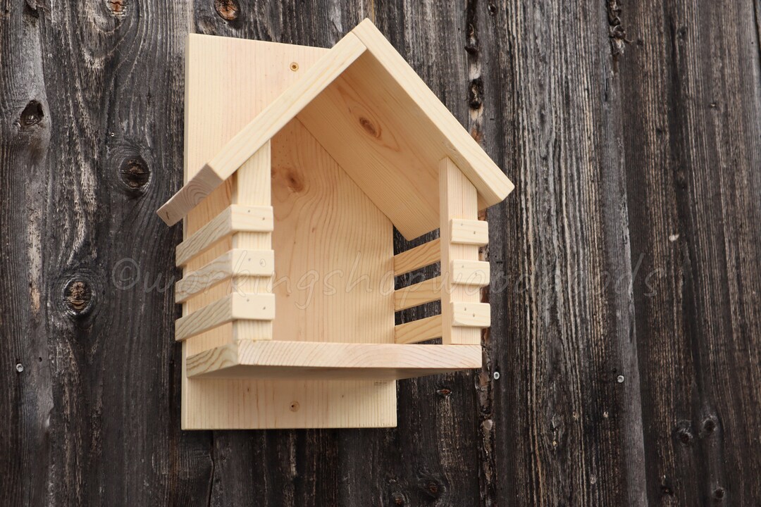 Robin Nest Shelf - Nesting Box - Birdhouse for Robins - Morning Dove ...