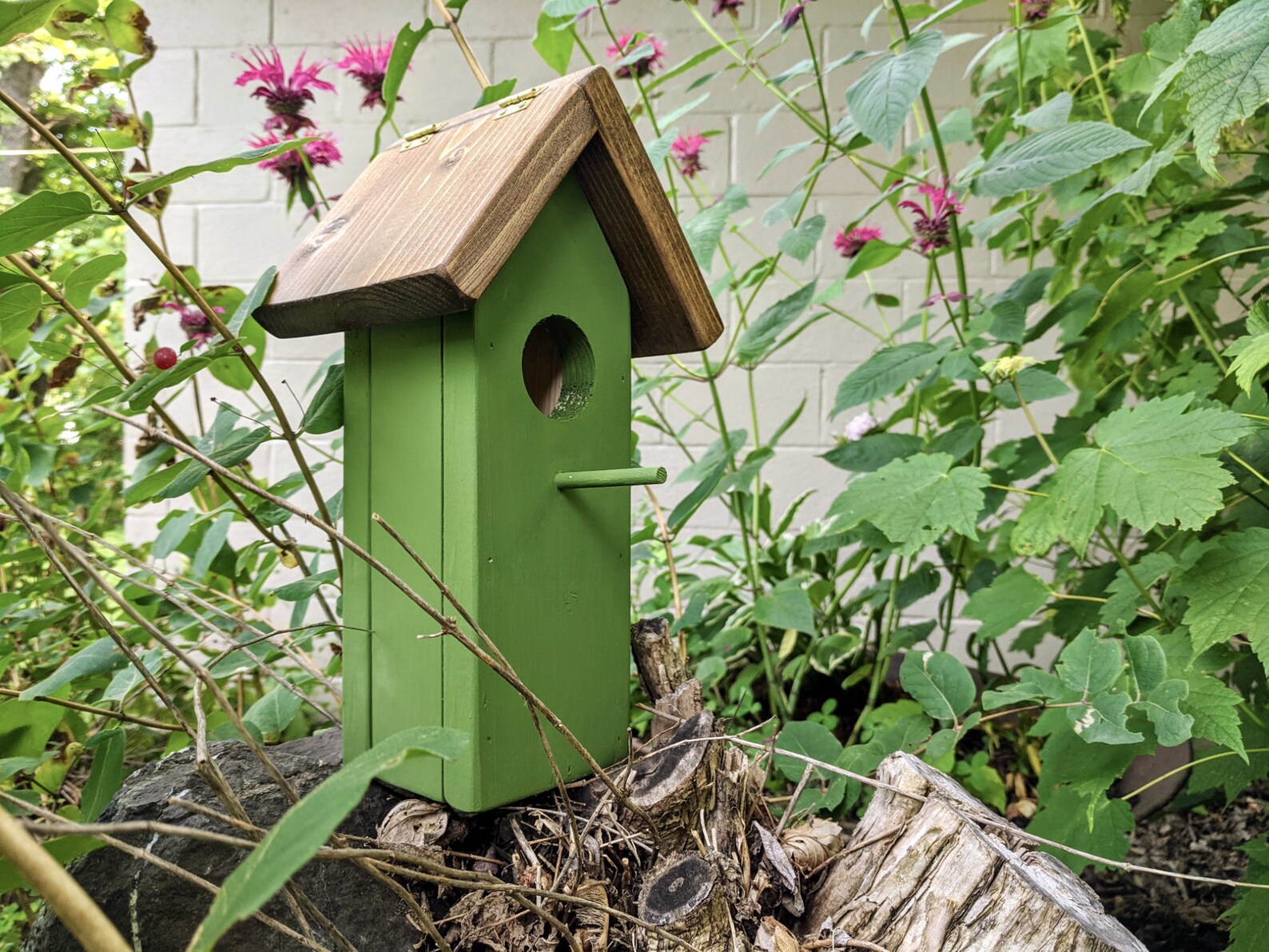 Mini Birdhouse Chickadee and Finch House Small Bird House Bird Perch ...