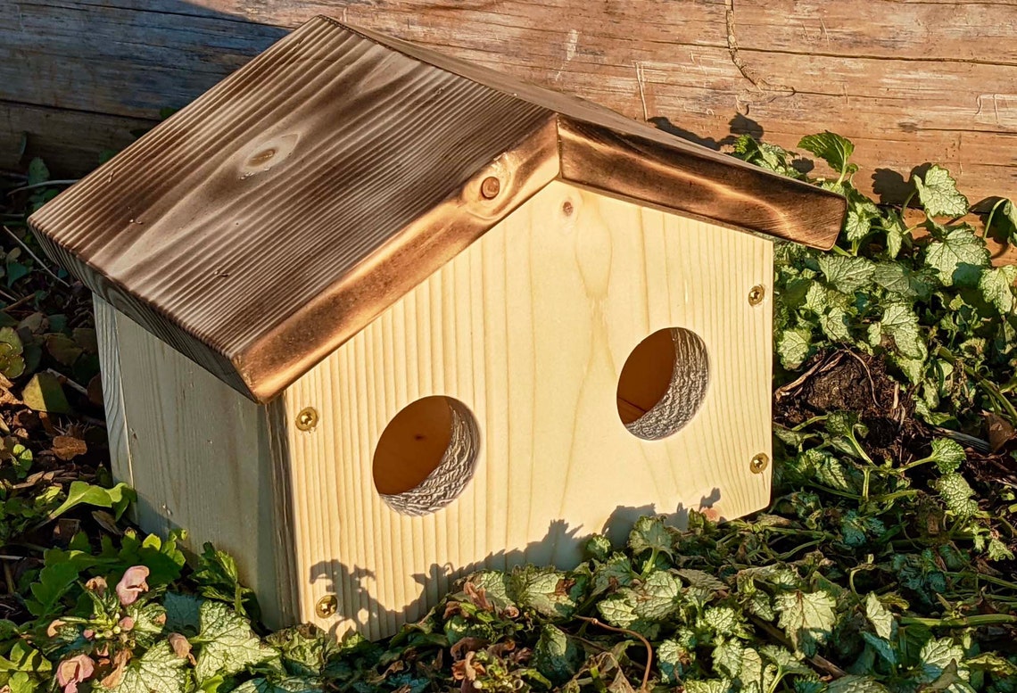 Winter Birdhouse - Roost Box - Mini Birdhouse - Bird Perch - Chickadee ...