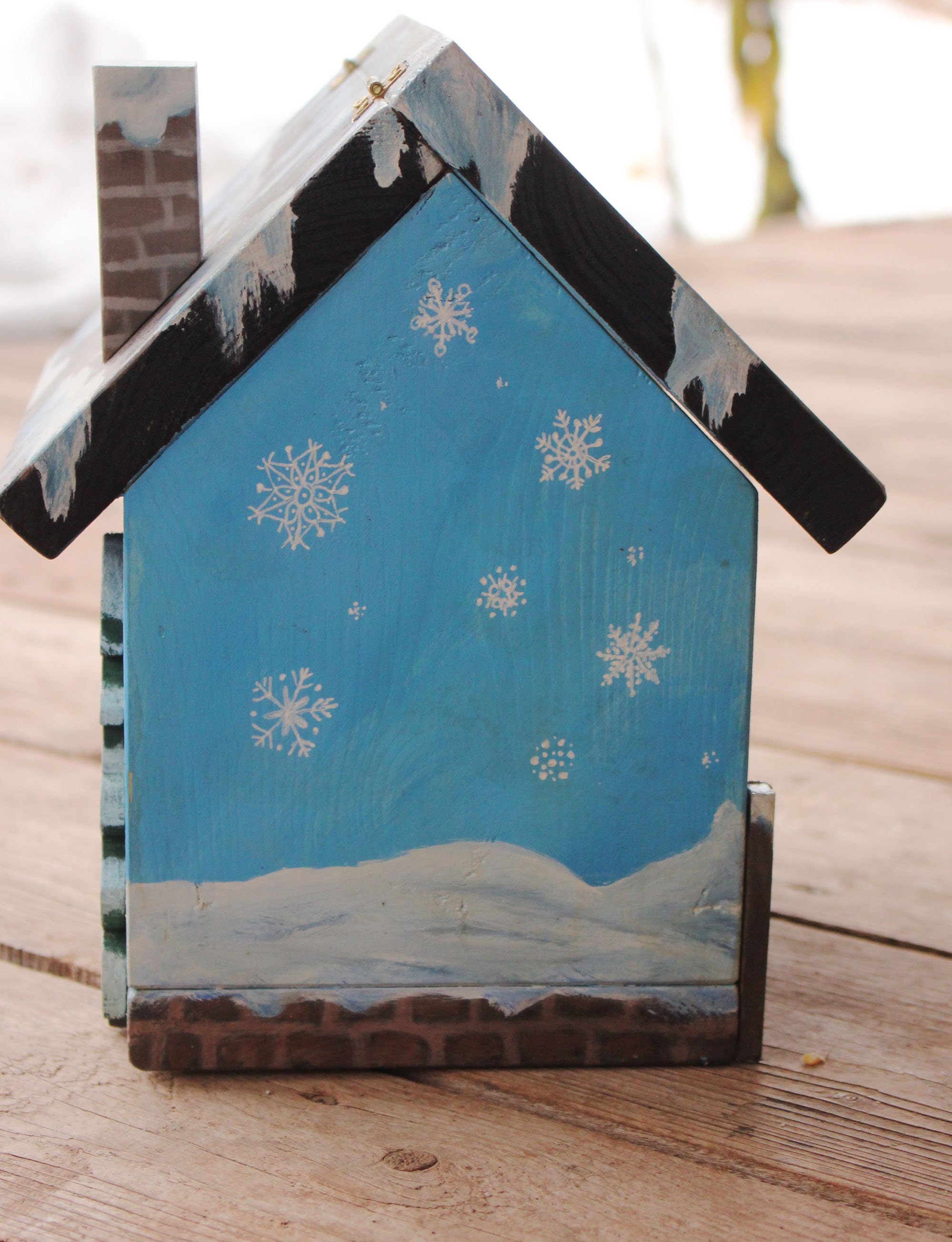Outdoor Christmas Birdhouse-christmas Birdhouse Ornament-one of A Kind ...