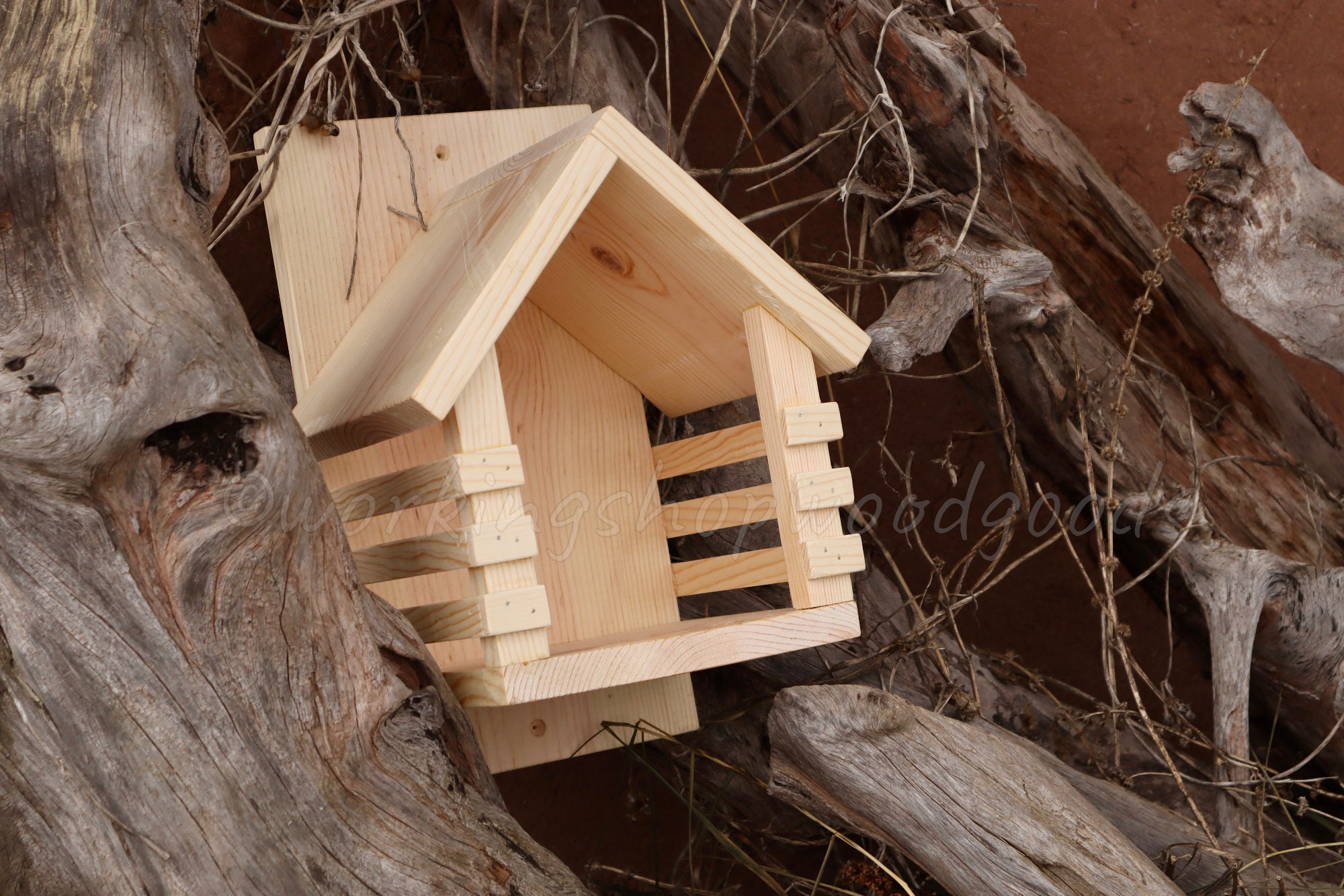 Robin Nest Shelf - Nesting Box - Birdhouse for Robins - Morning Dove ...