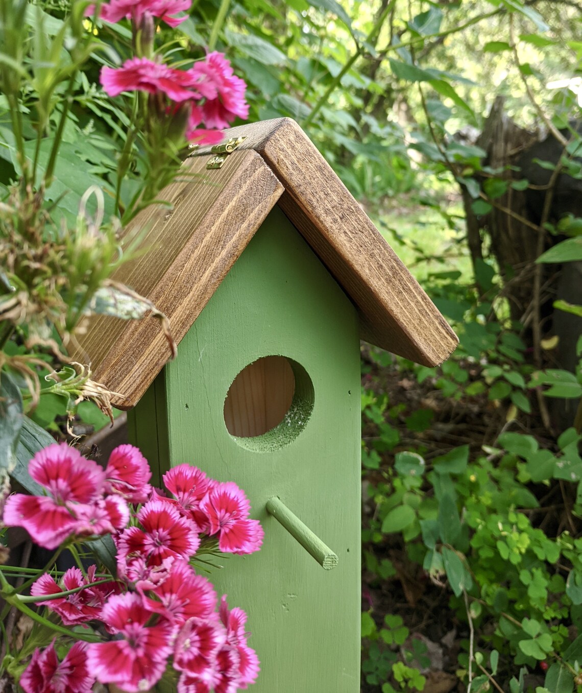 Mini Birdhouse Bird Perch Garden Decor Rustic Birdhouse - Etsy