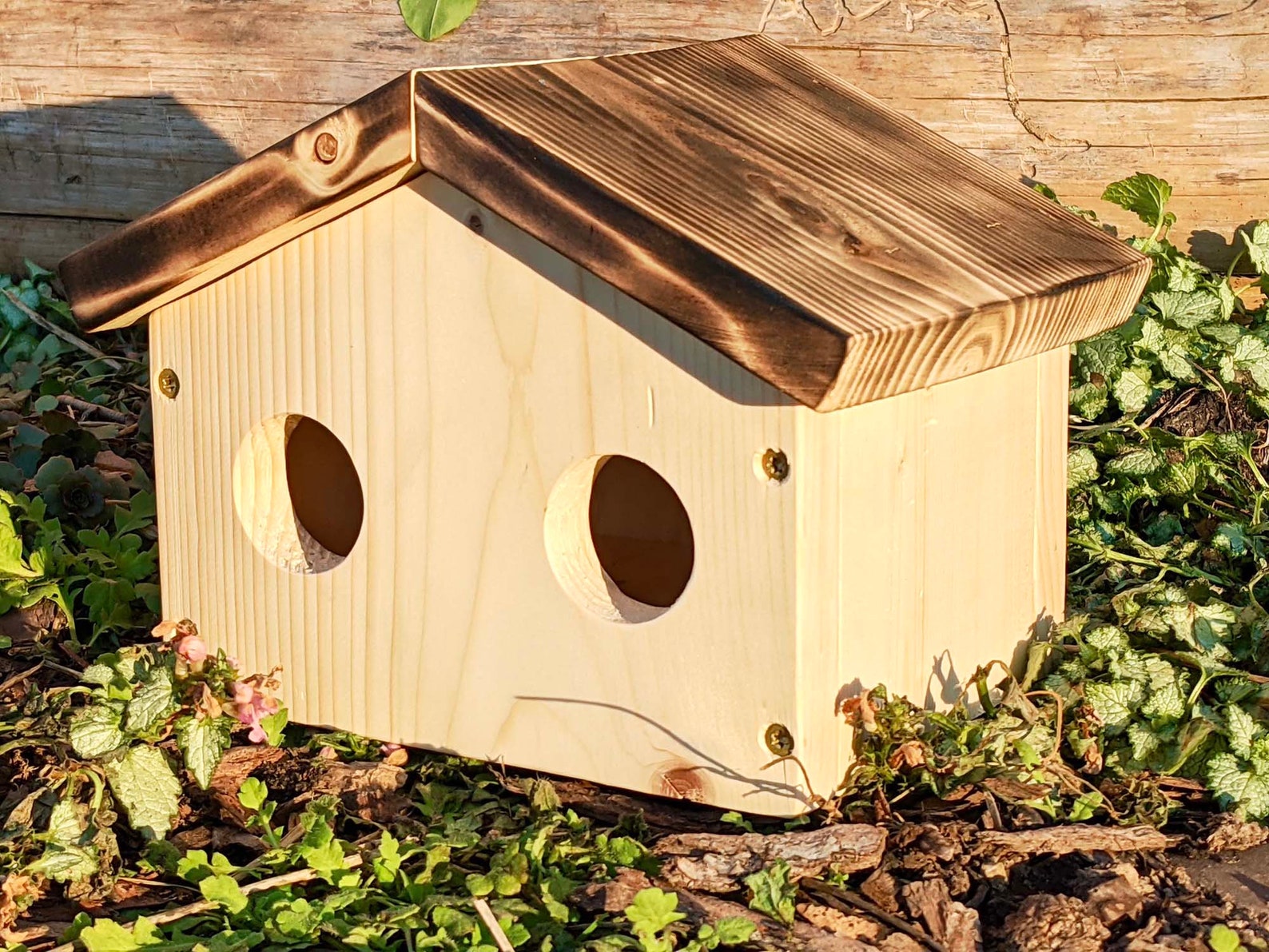 Winter Birdhouse - Roost Box - Mini Birdhouse - Bird Perch - Chickadee ...