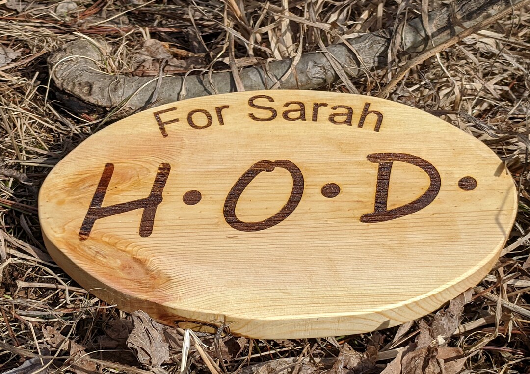 Custom Wood Sign-custom Wood Name Sign-oval Wood Sign-finished Wood ...