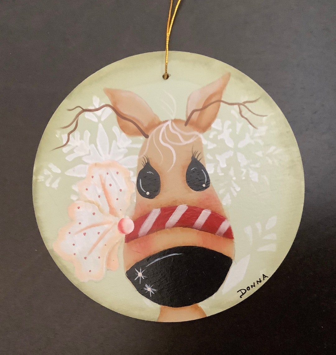 Christmas Reindeer, Original Design by Deb Mishima and Tole Painted by ...