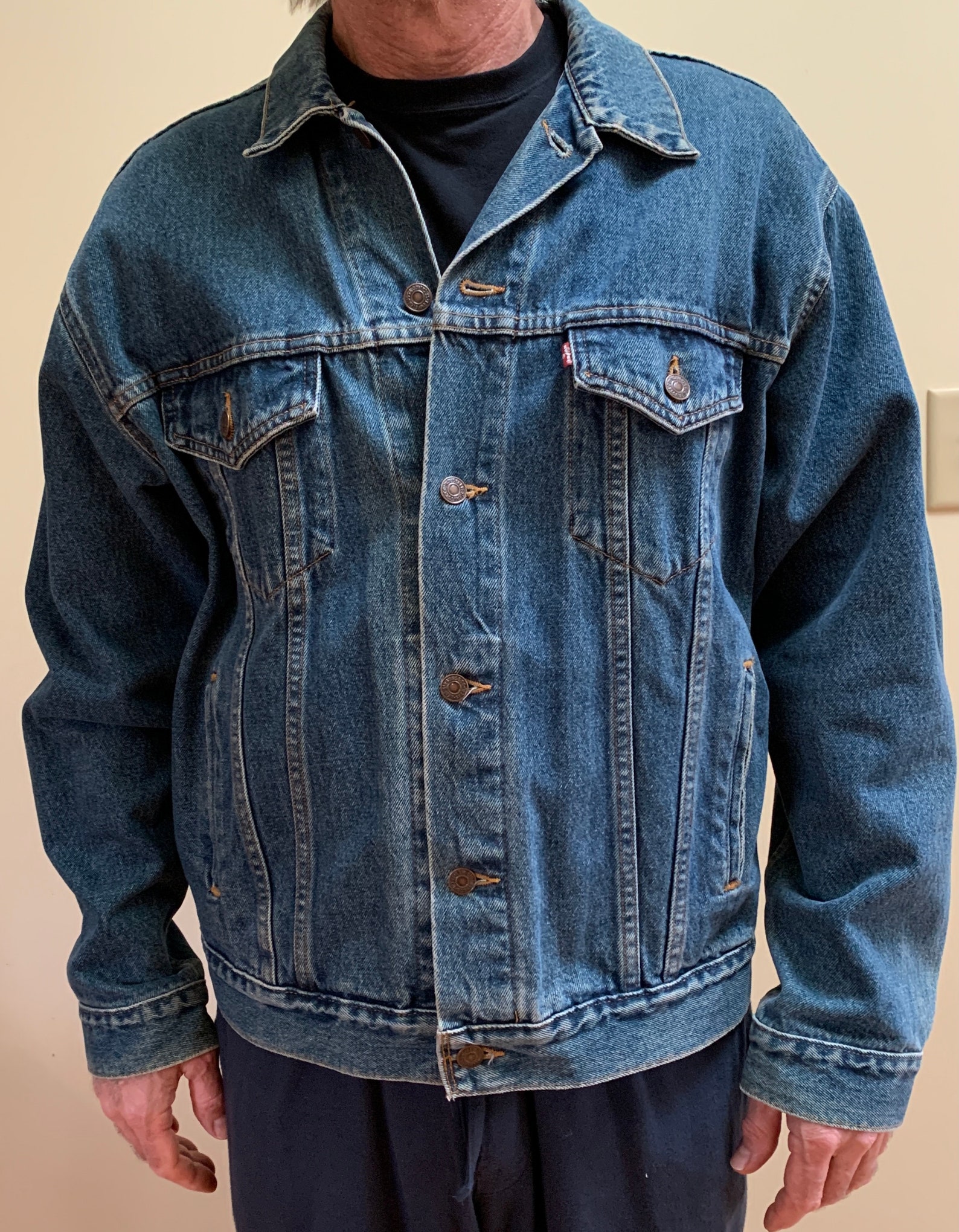 Levi's Classic Original Trucker Denim Jean Jacket 70507 4886 Sz Large 1990's - Etsy España