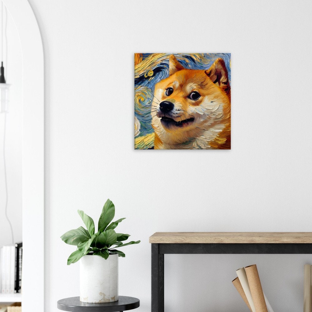 Van Gogh Inspired 'the Doge' Canvas Print - Etsy