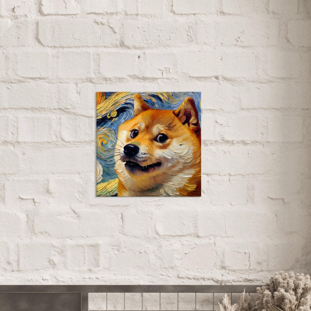 Van Gogh Inspired 'the Doge' Canvas Print - Etsy