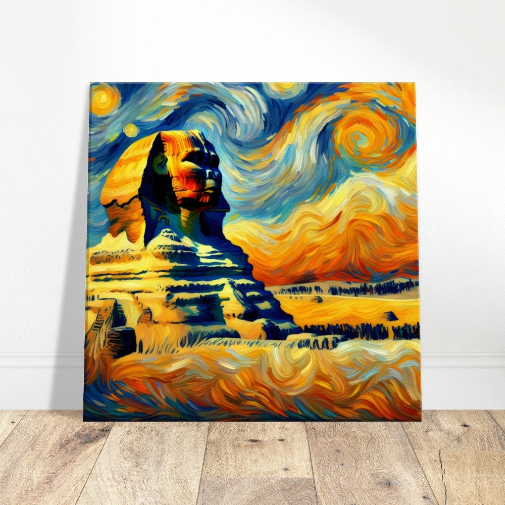 Sphinx Mystique Portrait Oil Painting Canvas Print Impressionism Living ...