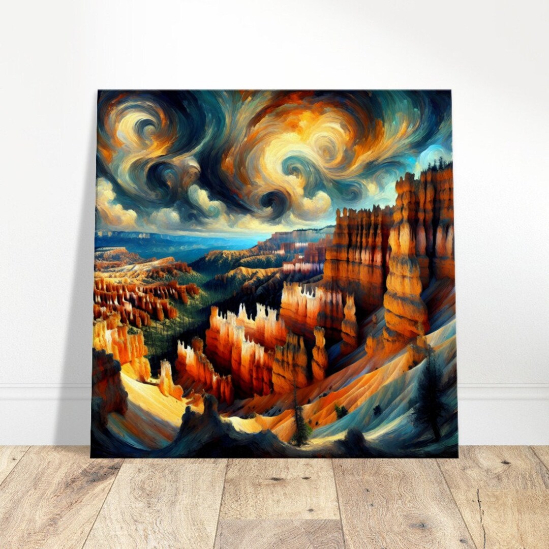 Bryce Canyon Splendor Oil Painting Canvas Print Impressionism Living ...