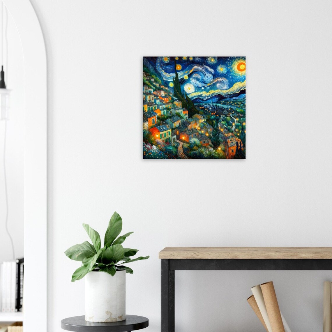 Eze Village Serenity Oil Painting Canvas Print Impressionism Living ...
