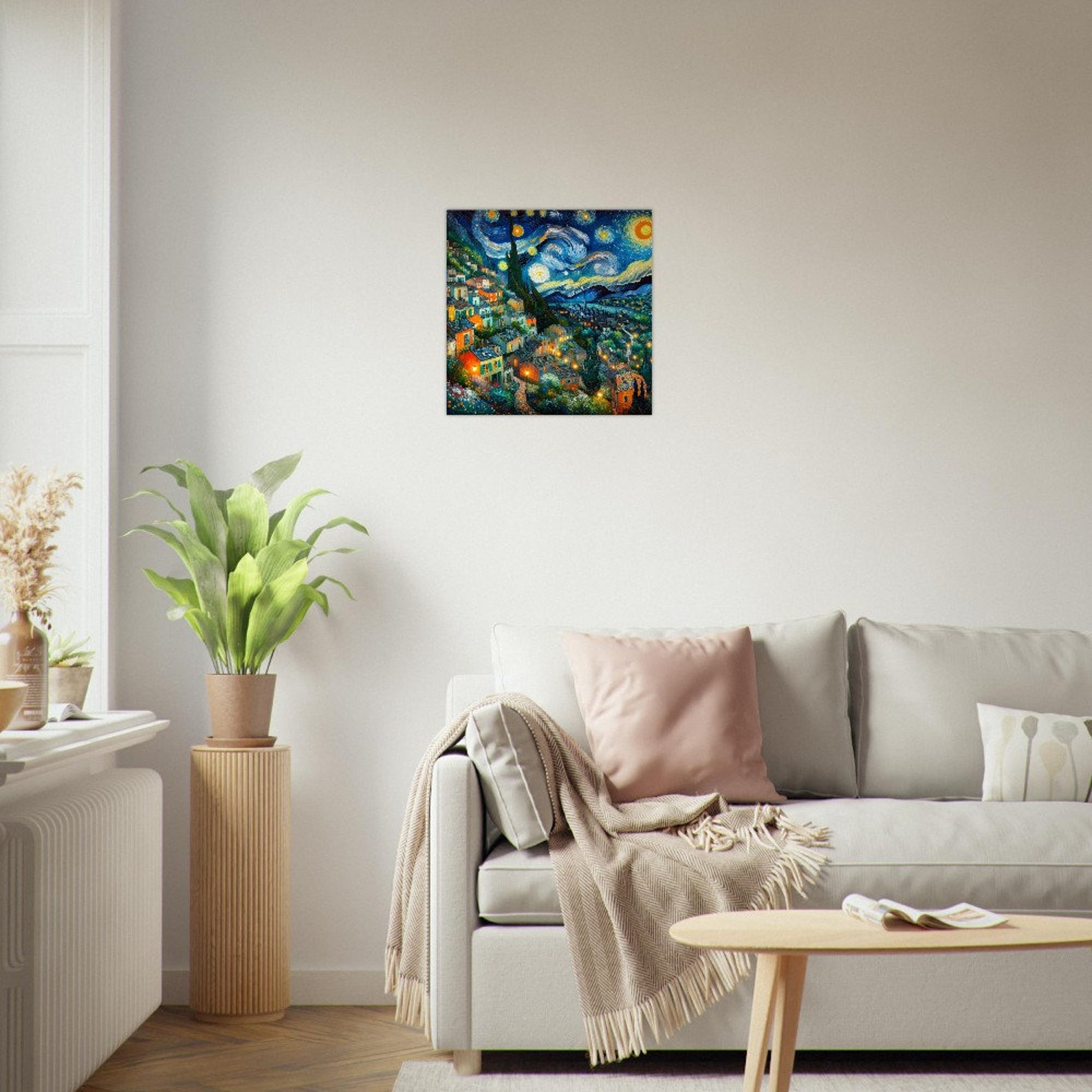Eze Village Serenity Oil Painting Canvas Print Impressionism Living ...