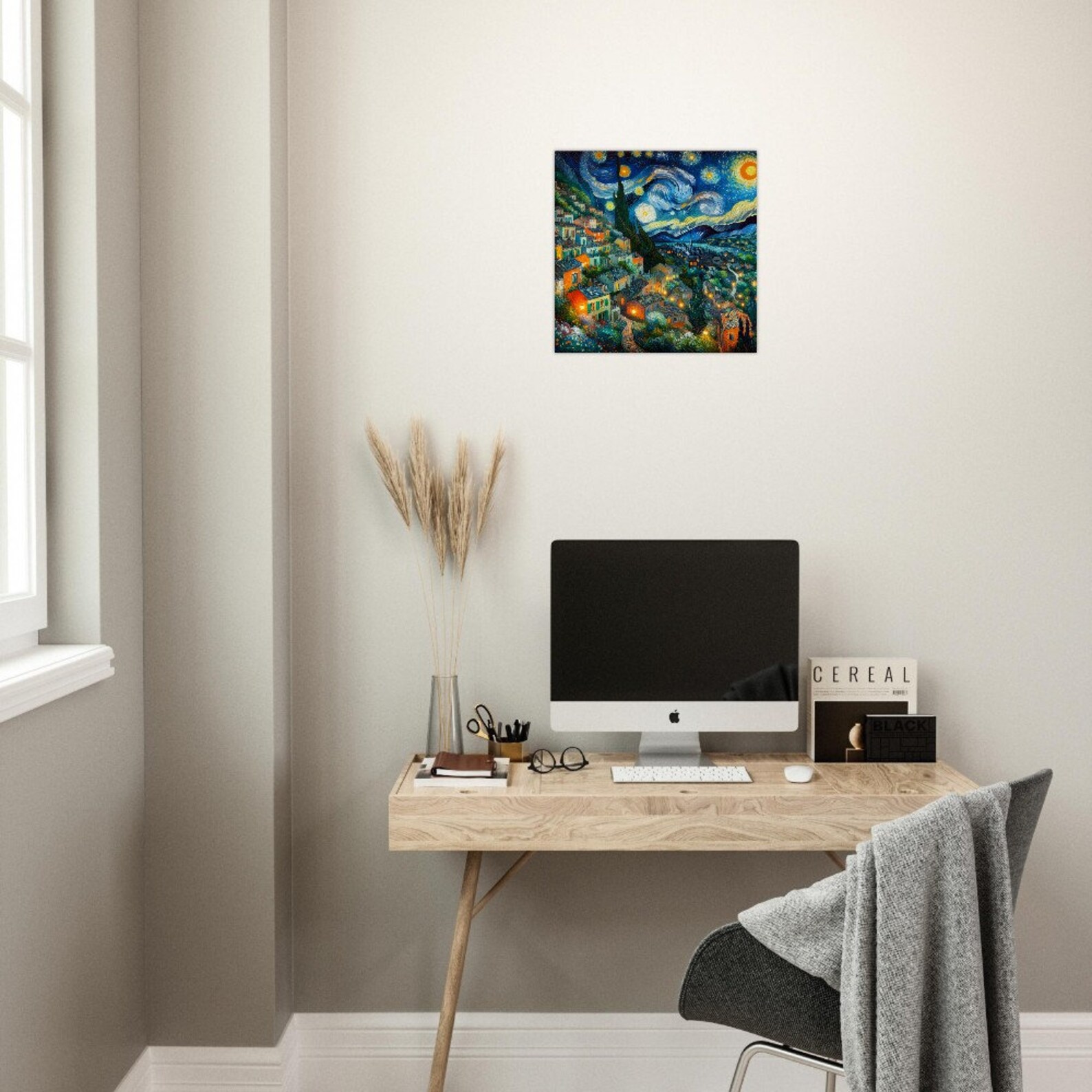 Eze Village Serenity Oil Painting Canvas Print Impressionism Living ...