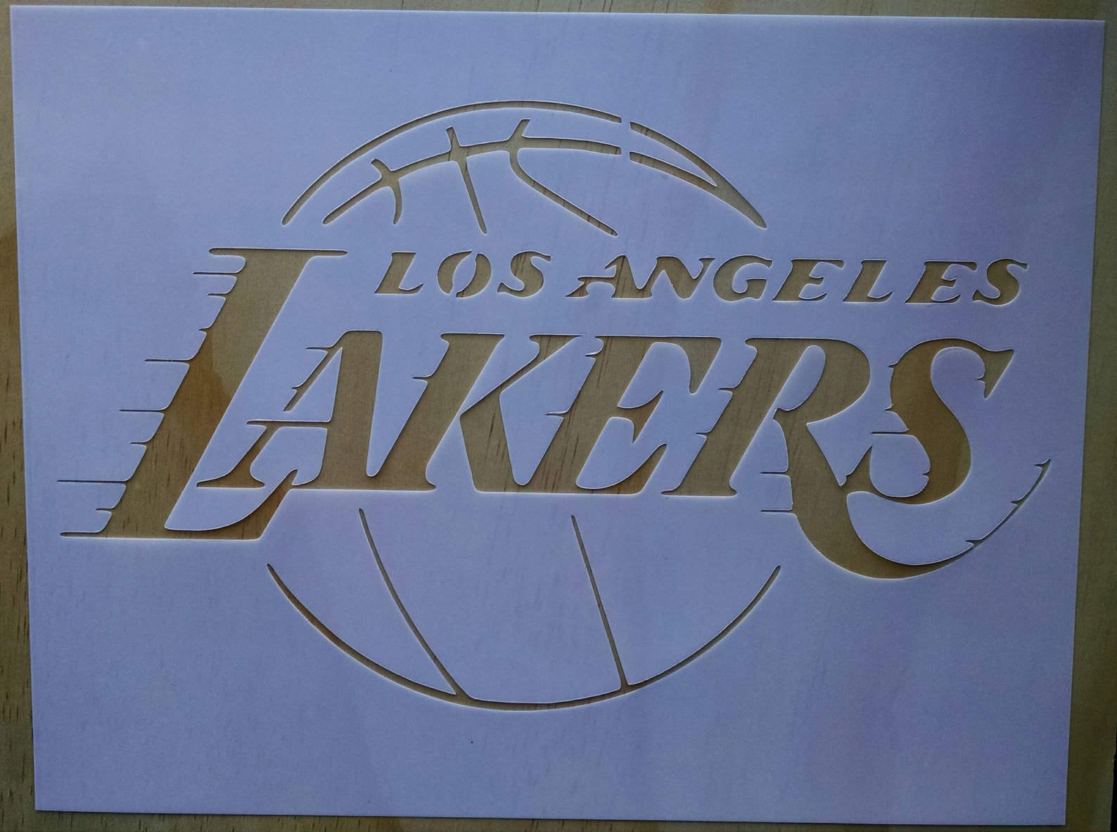 Lakers Stencil - Etsy