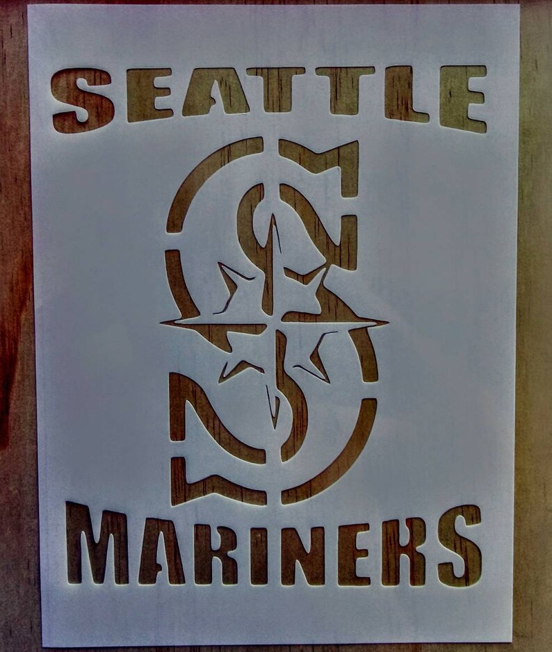 Seattle Mariners Stencil 9x12 | Etsy
