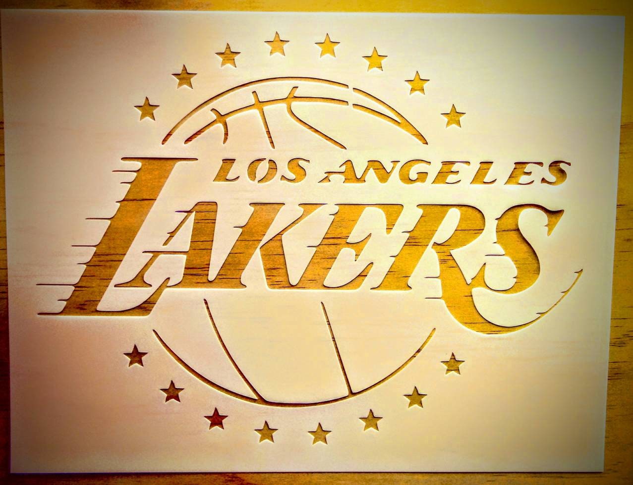 Lakers Logo Stencil