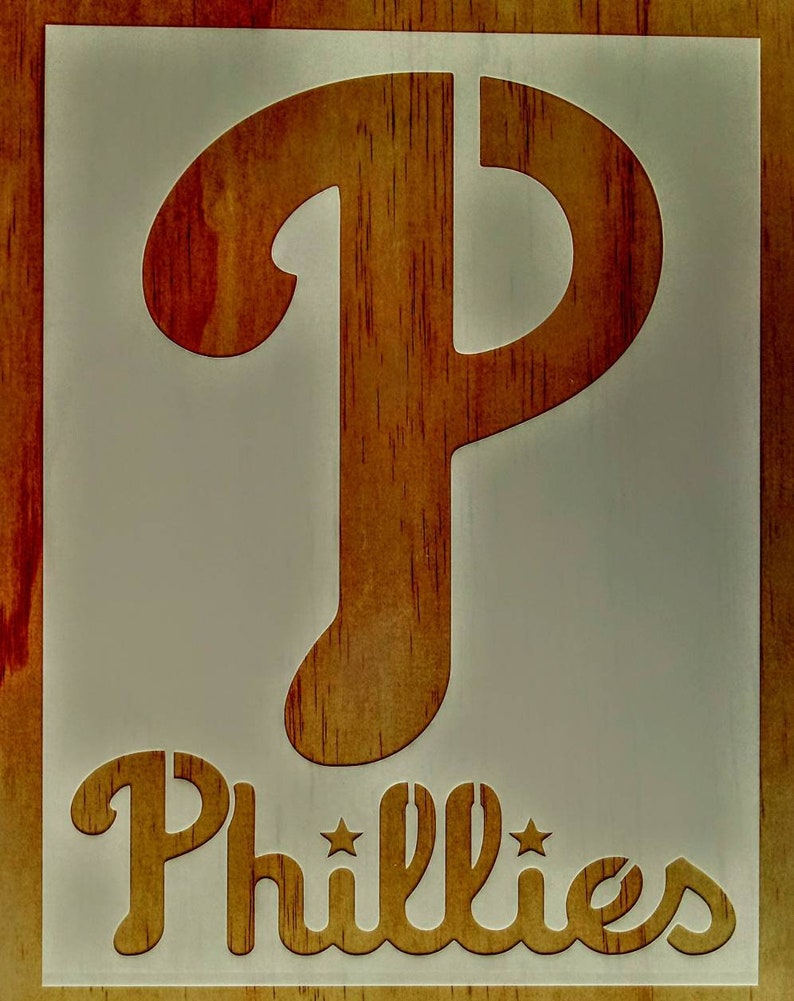 Phillies Stencil 9x12 - Etsy