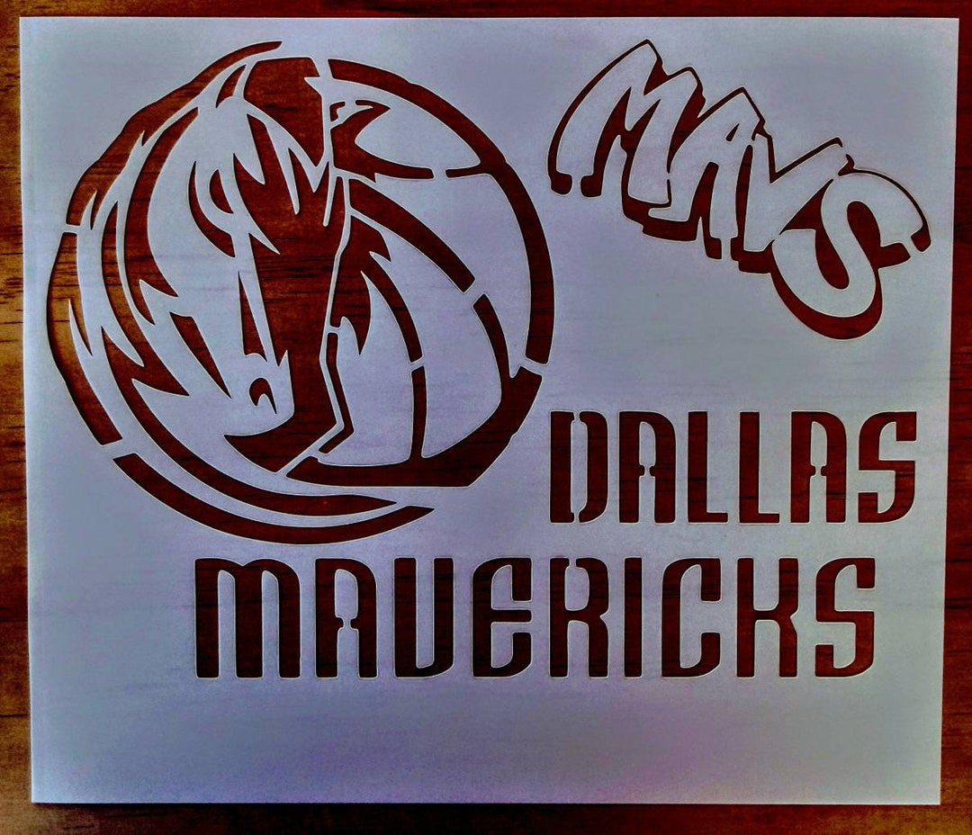 Dallas Mavericks Stencil 9x12 - Etsy