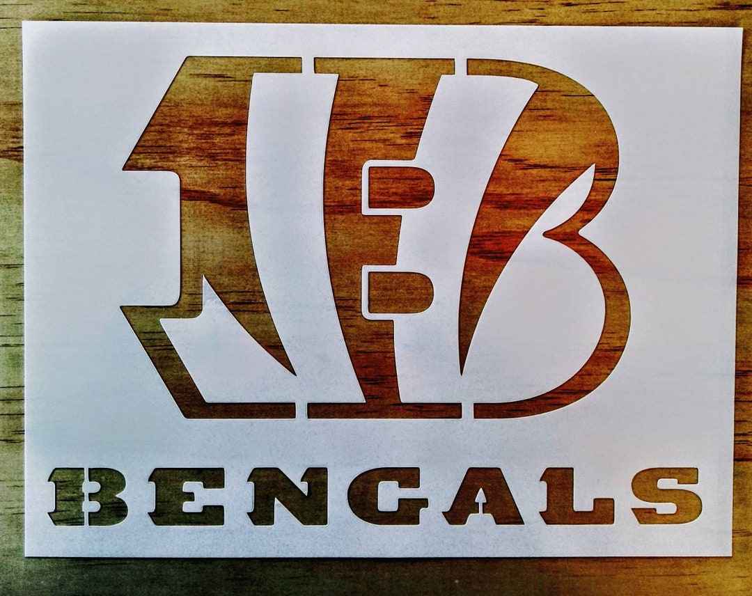 Bengals 9x12 Stencil - Etsy