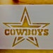 Dallas Cowboys Stencil - Etsy