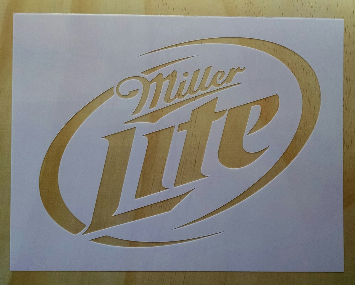 Miller Lite Stencil | Etsy