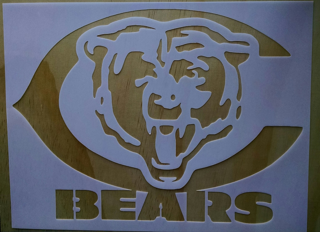 Chicago Bears Stencil - Etsy