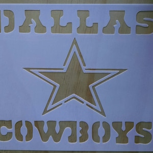 Dallas Cowboys Stencil - Etsy