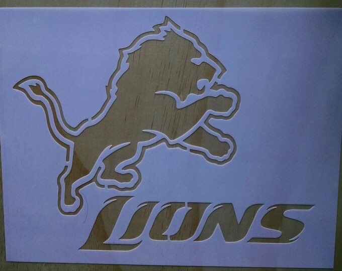 Detroit Lions Stencil - Etsy