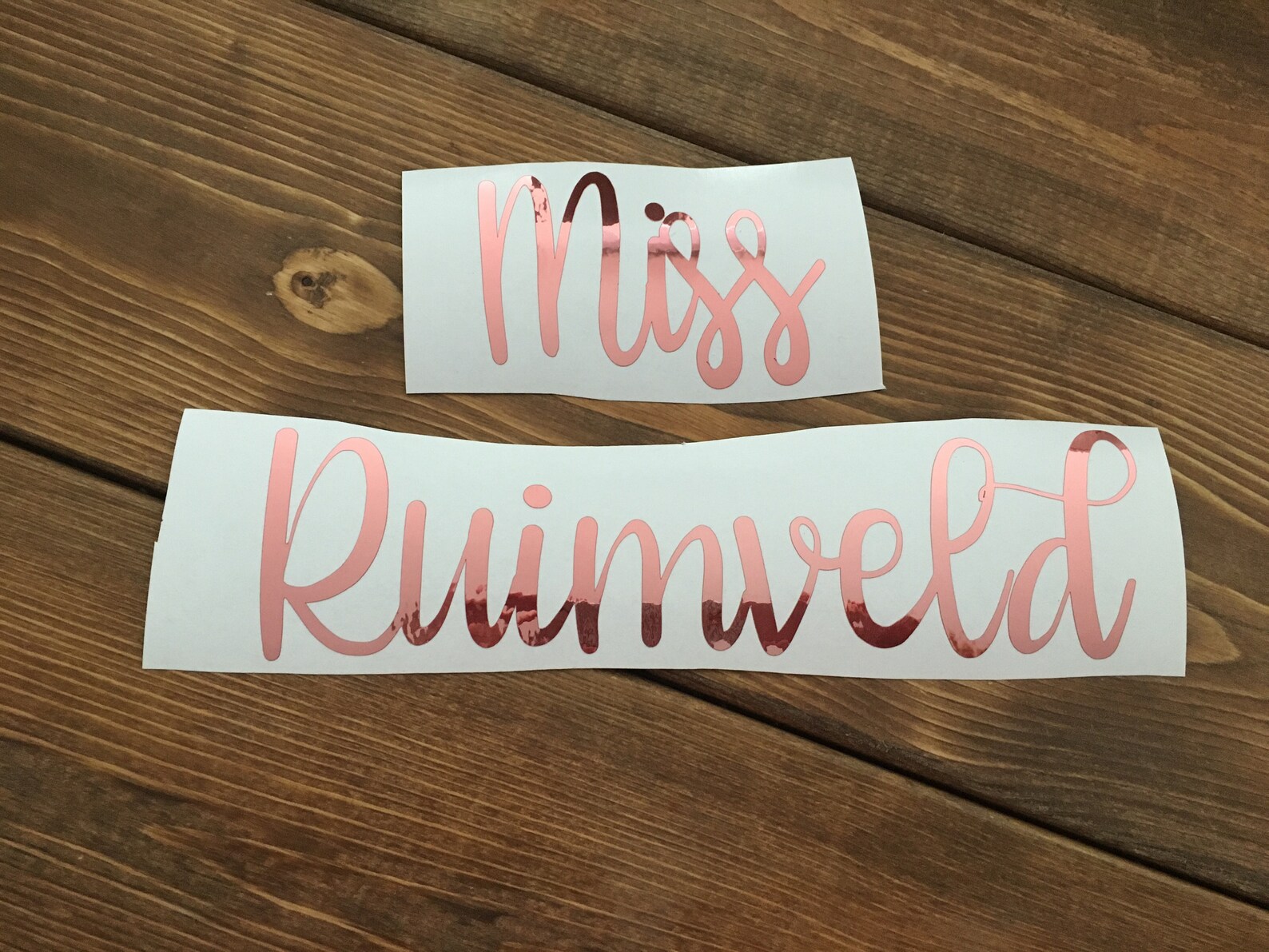 Rose Gold Vinyl Decal, Rose Gold Monogram, Rose Gold Decal, Rose Gold ...