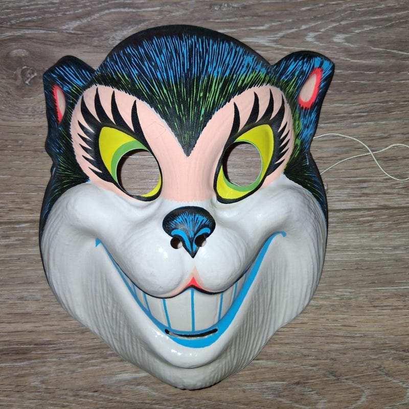 Cheshire Cat Mask - Etsy