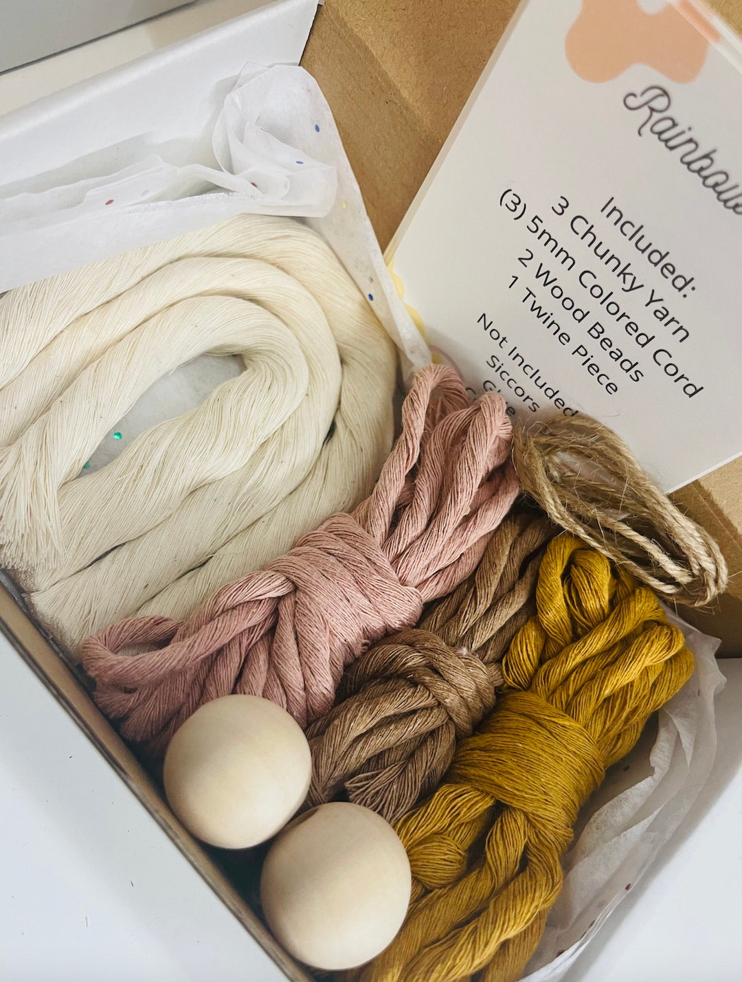 DIY Macrame Rainbow Kit - Etsy